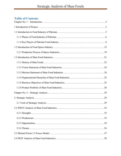 Shan foods (Marketing Management) | PDF