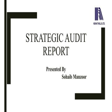 Strategic Audit Report | PPT