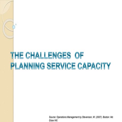 Strategic capacity planning | PPTX