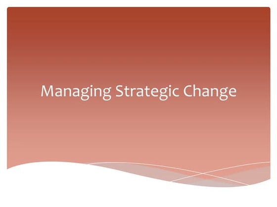 Strategic Change - Evolution | PDF