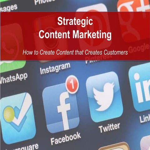 Strategic Content Marketing: How to Create Content that Creates ...