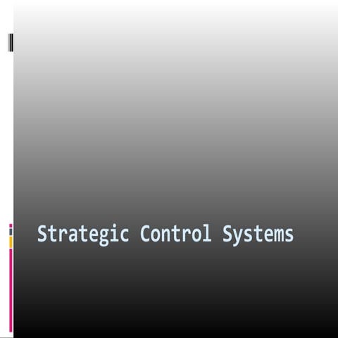 Strategic control systems | PPT