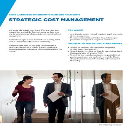 Brochure Strategic cost management | PDF