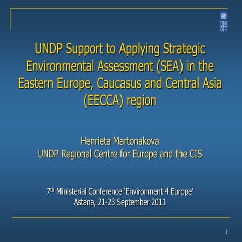 Strategic Environment Assessments In Eastern Europe Caucasus And Central