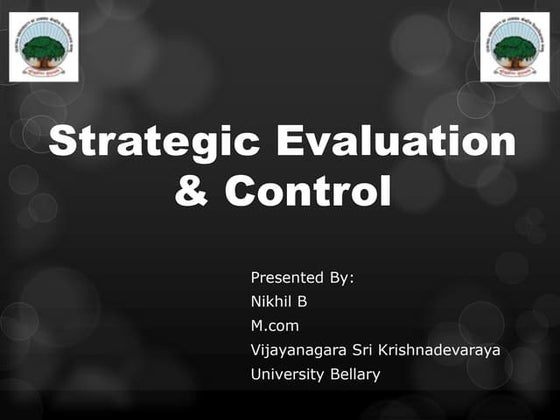 Strategic control | PPT