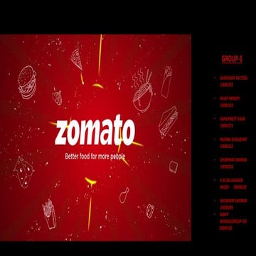 Zomato presentation | PPTX