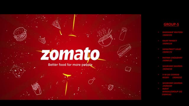 Zomato Case Study-DM | PPTX | Social Networking | Internet