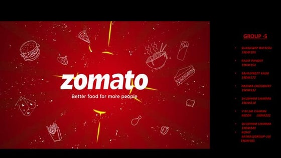 Zomato presentation | PPTX | Business | Business and Finance