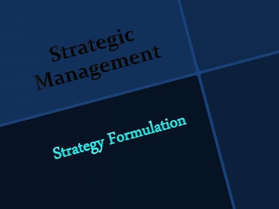 strategic choice in Strategic management | PPT