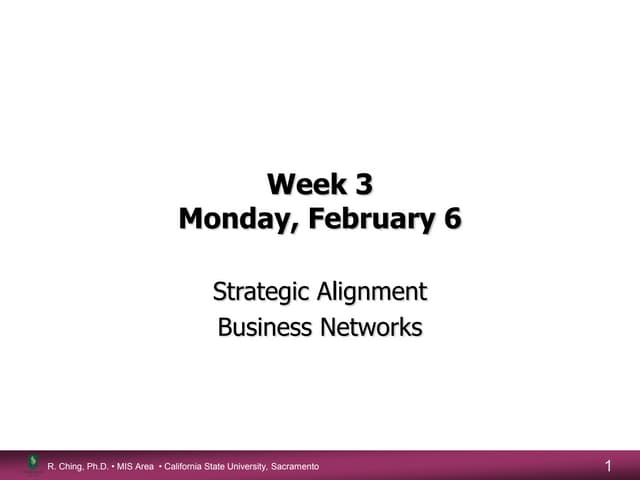Strategic information systems planning | PPT Strategic information systems planning | PPT