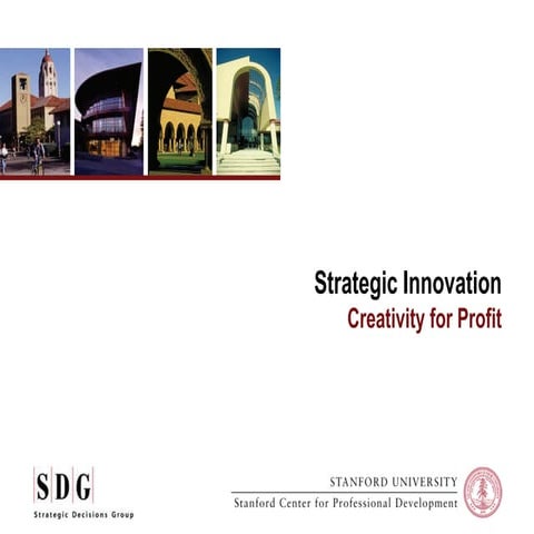 Strategic Innovation - SDG - Stanford University | PDF