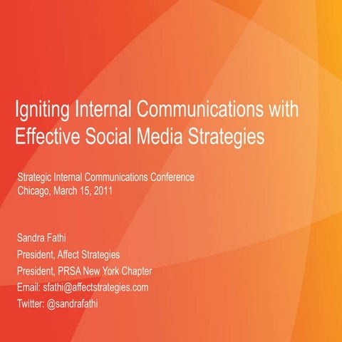 Internal communication with effective social media strategy | PPT ...