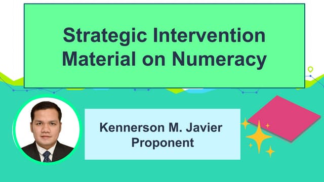 Strategic intervention material (sim) 102 | PPTX