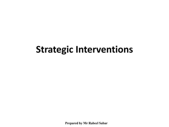 Techno structural interventions | PPTX