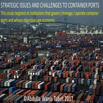 Strategic issues and challenges to container ports | PPT