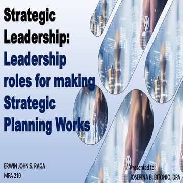 Strategic Leadership_Leadership Roles for Making Strategic Planning ...