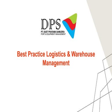 Best Practise Logistik & Warehouse Management | PPTX