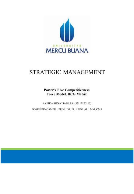 Market Based View (MBV) / Pandangan berbasis pasar | PPTX