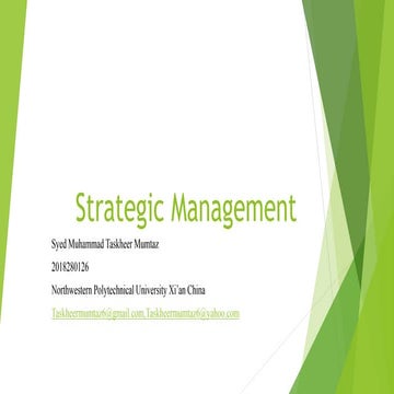 Strategic management | PPT