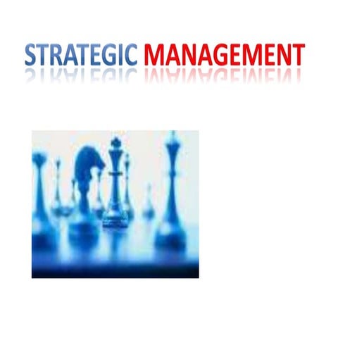 Strategic management introduction | PPTX