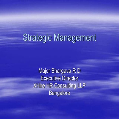 Strategic Management Module 1 Part I | PPTX