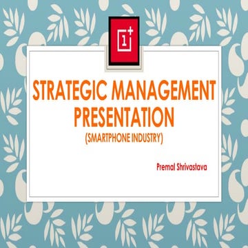 Strategic management -one plus | PPT