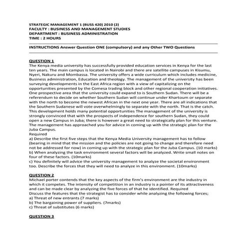 Strategic management 1 | DOCX