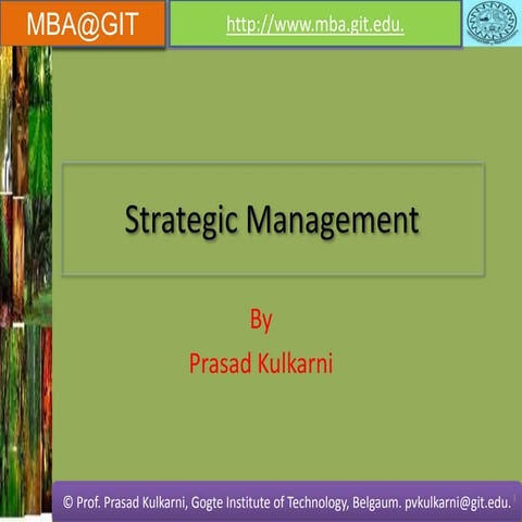 Strategic management | PPT