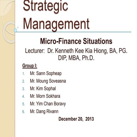 Strategic management group assignment fianl 20131220 | PPTX | Business ...