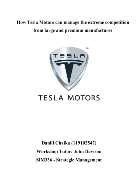 Tesla Motors Introduction Into INDIA | PPTX