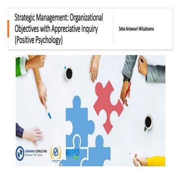Strategic Management Organization objective with Appreciative Inquiry | PPT