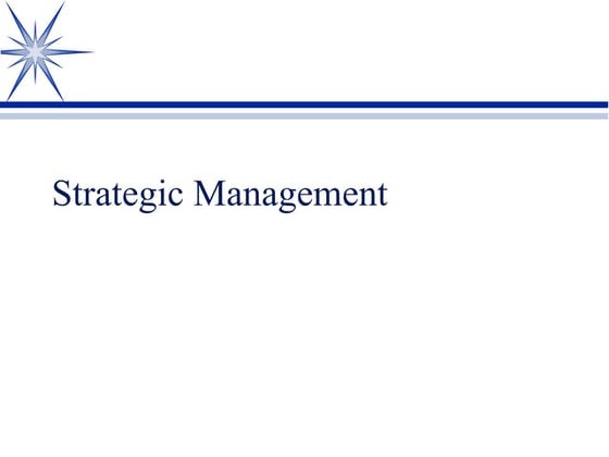 Basic model of strategic management | PPT