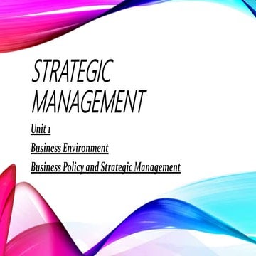 Strategic Management Unit 1 Pptx