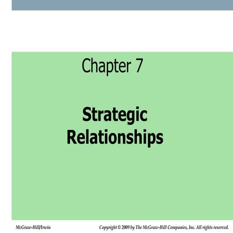 Strategic marketing ch7 | PPT