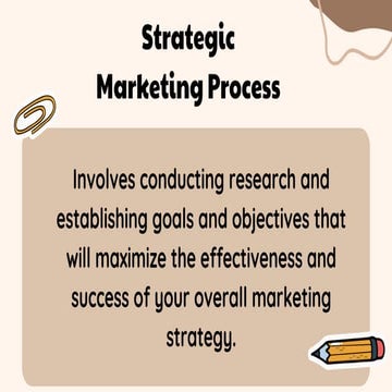 Strategic Marketing Process definitionpdf | PDF