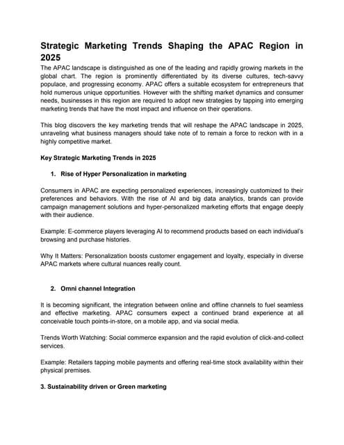 Key Ecommerce Trends Shaping 2025 Success | PDF