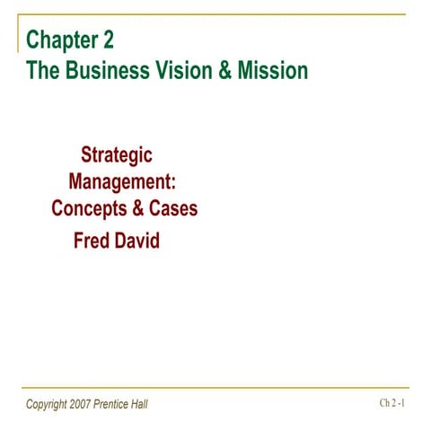strategic mgt chp 2.ppt22222222222222222 | PPT