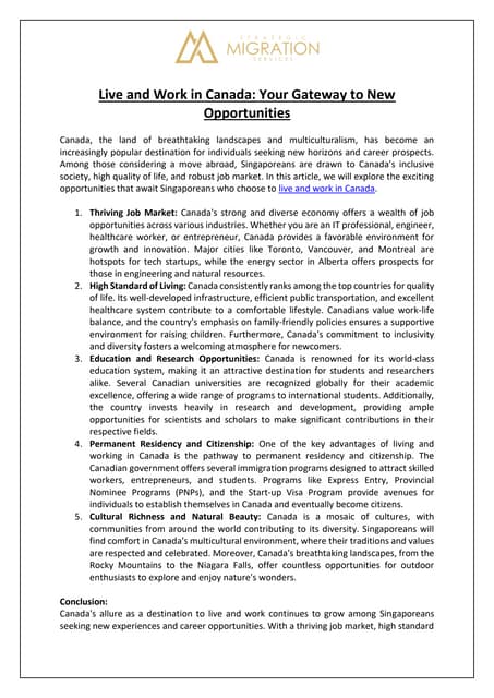 Strategic migration services