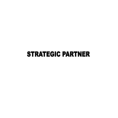 Strategic partner | PPT