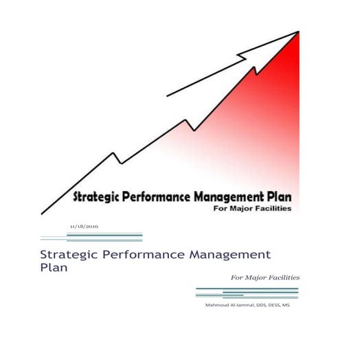 Strategic Performance Plan | PDF | Business Accounting & Finance | Business