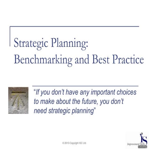 Benchmarking Strategic Planning | PPTX