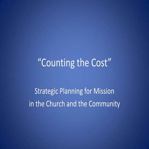 Strategic planning in the christian context | PPTX
