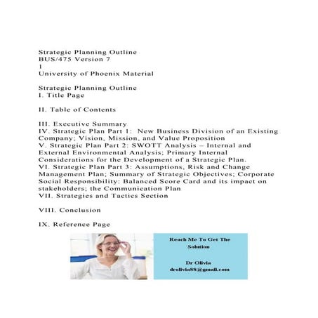 Strategic Planning OutlineBUS475 Version 71University of .docx