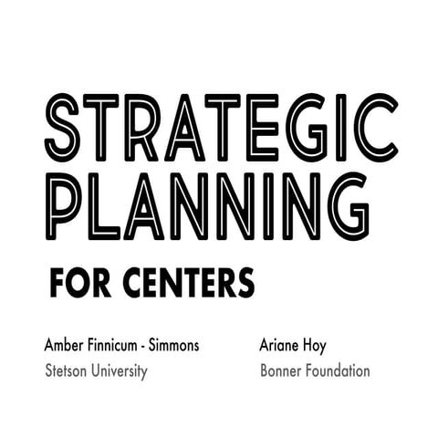 Strategic Planning Workshop 2019 SLI | PPT