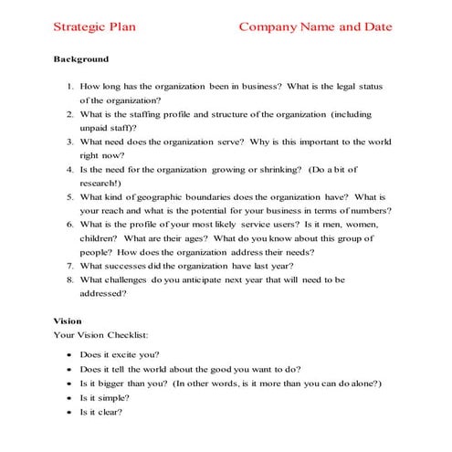 Strategic Plan Template 02 Docx