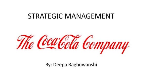 Cola Wars - Coke Vs Pepsi Harvard Business School Case Study | PPTX