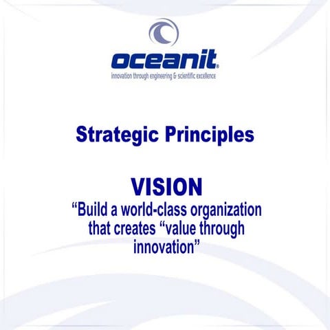 Strategic Principles - VISION | PPSX