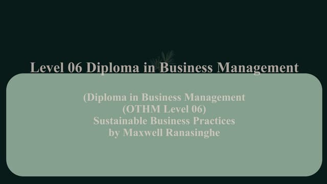 OTHM LPM Assignment Answer | DOCX