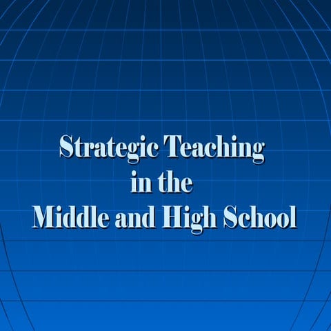 Strategic teaching and examples (1) | PPT