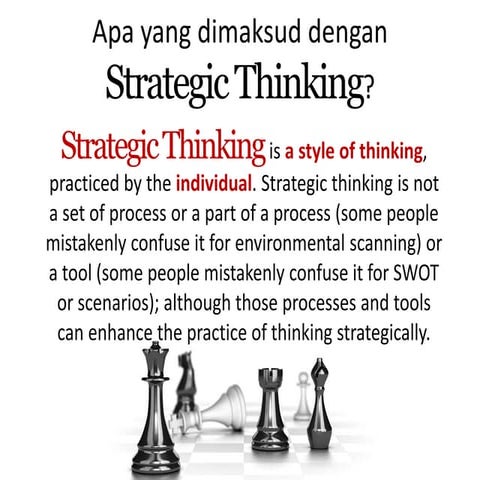 Strategic thinking2 the concept | PPT